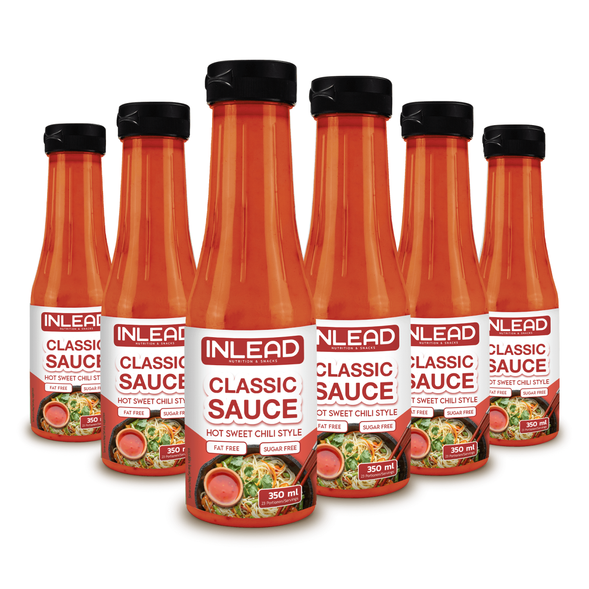 Inlead Classic Sauce - [6er Karton] 6 x 350ml Hot Sweet Chili Style