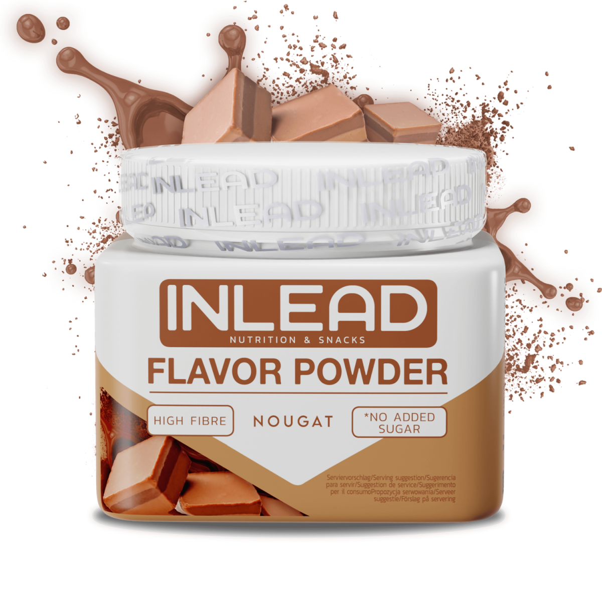 Inlead Nougat Flavor Powder | Kalorienfreies Geschmackspulver für Fitn